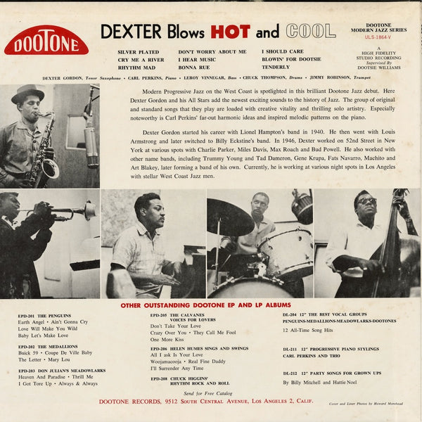 Dexter Gordon / デクスター・ゴードン / Blows Hot And Cool (ULS-1864-V) – VOXMUSIC ...