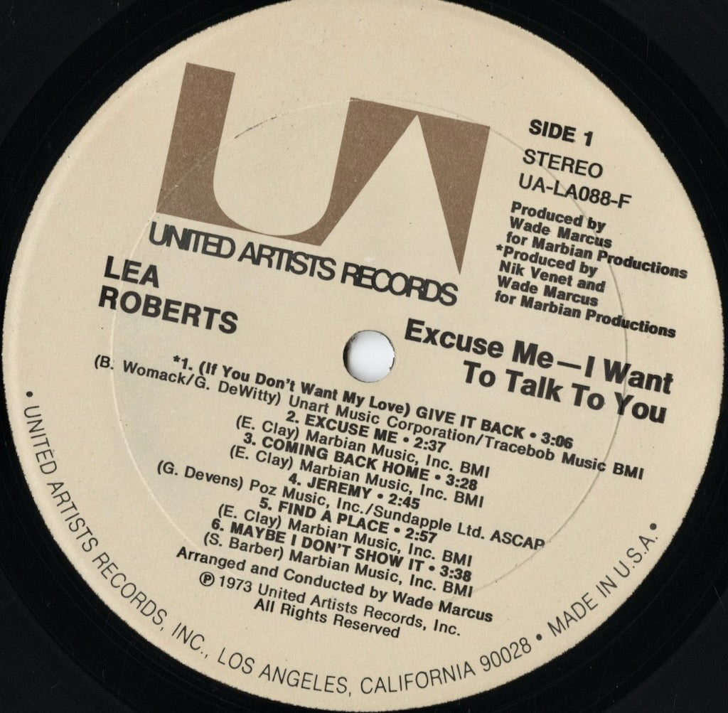 Lea Roberts / レア・ロバーツ / Excuse Me I Want To Talk To You (UA-LA088-F ...