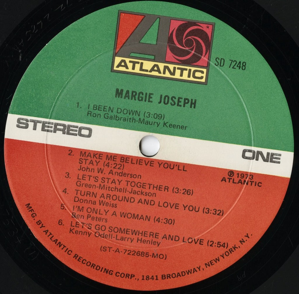 Margie Joseph / マージー・ジョセフ (1973) (SD 7248) – VOXMUSIC WEBSHOP