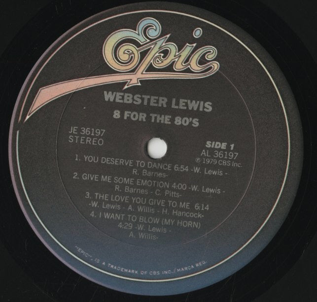 Webster Lewis / ウェブスター・ルイス / 8 For The 80's (JE 36197) – VOXMUSIC WEBSHOP