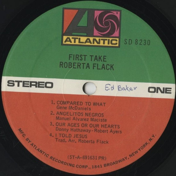 Roberta Flack / ロバータ・フラック / First Take (SD 8230) – VOXMUSIC WEBSHOP