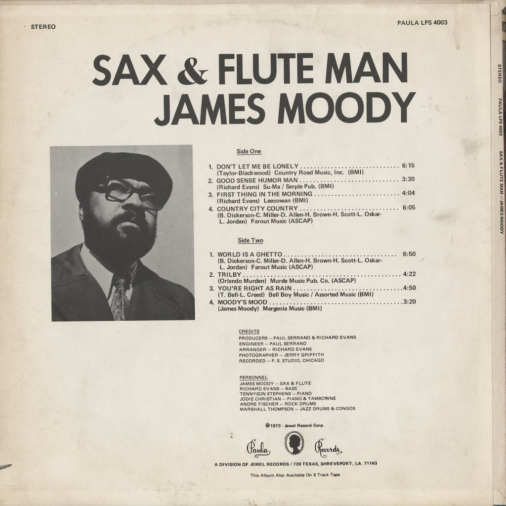 James Moody / ジェームス・ムーディ / Sax & Flute Man (LPS 4003) – VOXMUSIC WEBSHOP
