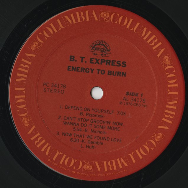 B.T. Express / B.T. エクスプレス / Energy To Burn (PC 34178) – VOXMUSIC WEBSHOP