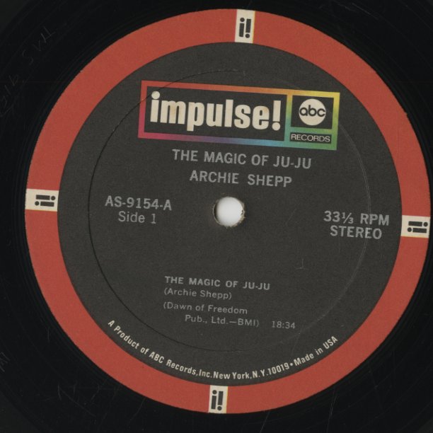 Archie Shepp / アーチー・シェップ / The Magic Of Ju-Ju (AS-9154) – VOXMUSIC WEBSHOP