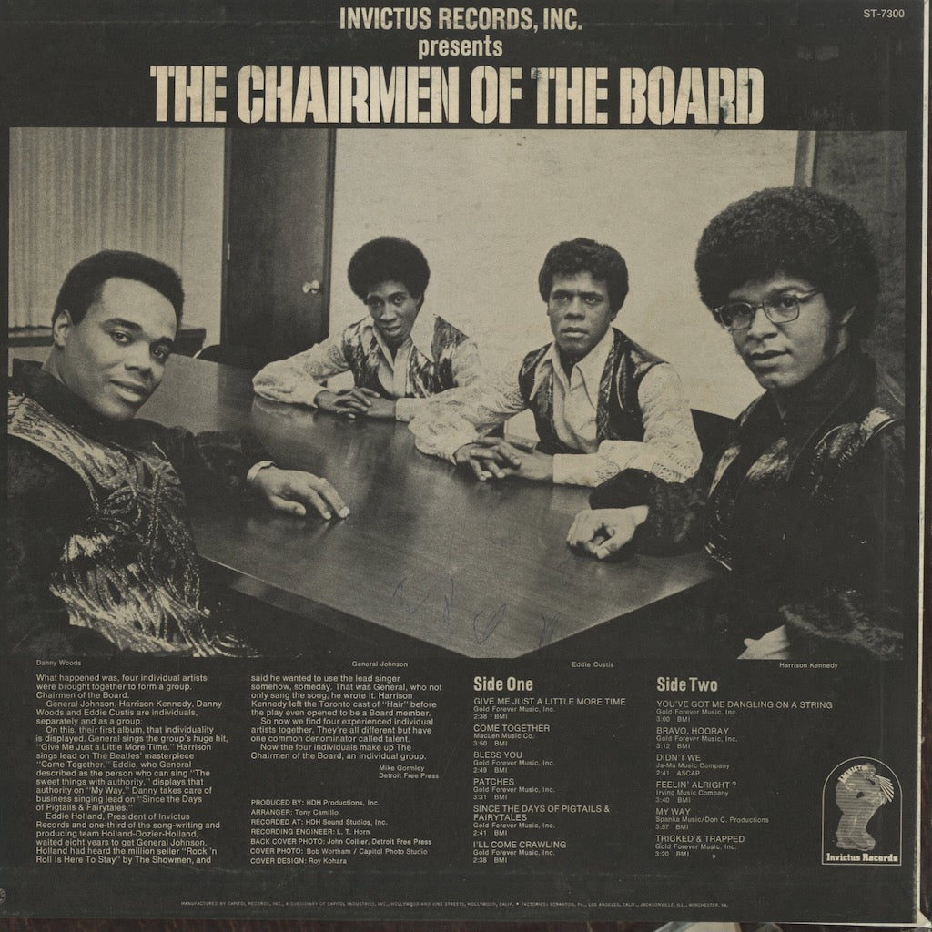 The Chairmen Of The Board / チェアメン・オブ・ザ・ボード / Give Just A Little More T – VOXMUSIC WEBSHOP