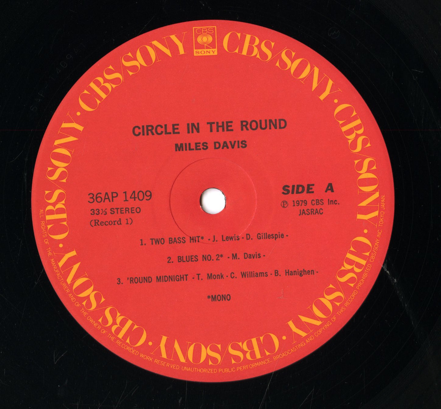 Miles Davis / マイルス・デイヴィス / Circle In The Round (36AP 1409) – VOXMUSIC ...