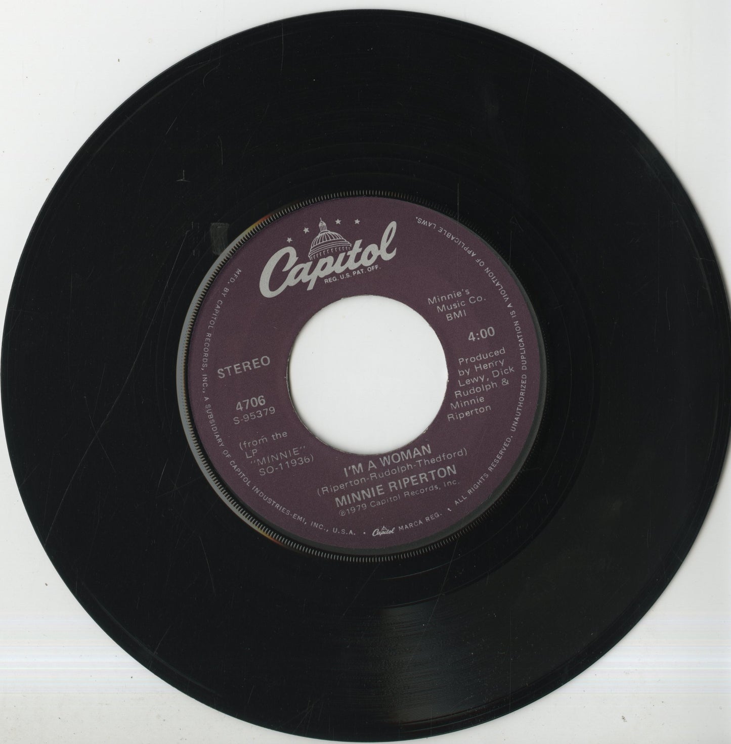 Minnie Riperton / ミニー・リパートン / Memory Lane -7 (4706) – VOXMUSIC WEBSHOP