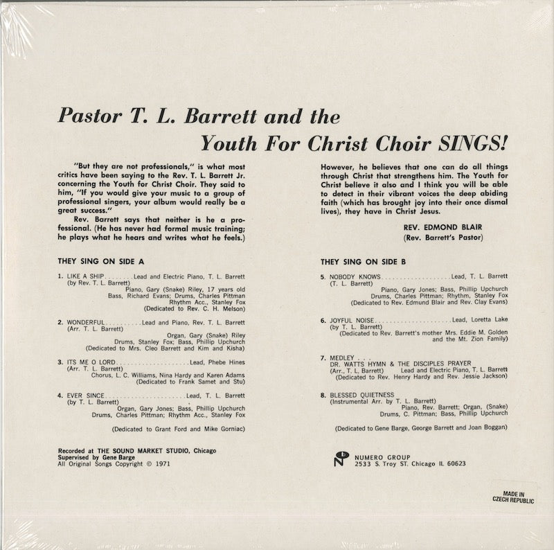 Pastor T.L. Barrett / T.L. バレット / Like A Ship...(Without a Sail) (NUM1 ...